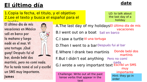 Year 8 Spanish - Module 1 - Viva 2 - Las Vacaciones | Teaching Resources