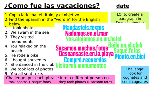 Year 8 Spanish - Module 1 - Viva 2 - Las Vacaciones | Teaching Resources