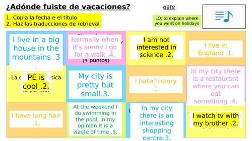 Year 8 Spanish - Module 1 - Viva 2 - Las Vacaciones | Teaching Resources