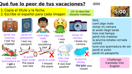 Year 8 Spanish - Module 1 - Viva 2 - Las Vacaciones | Teaching Resources