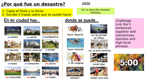 Year 8 Spanish - Module 1 - Viva 2 - Las Vacaciones | Teaching Resources