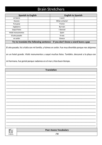 Year 8 Spanish - Module 1 - Viva 2 - Las Vacaciones | Teaching Resources