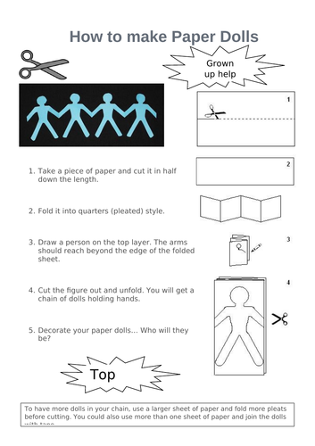 Paper Dolls week mini topic | Teaching Resources