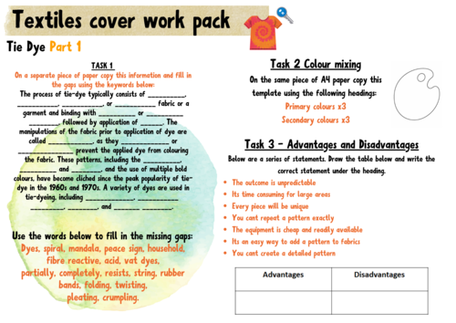 Textiles cover work - Tie dye/Natural and synthetic dyes | Teaching ...