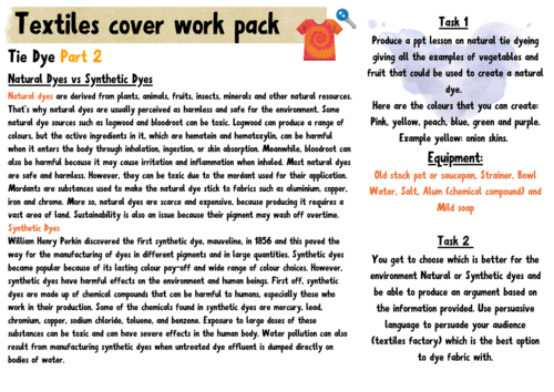 Textiles cover work - Tie dye/Natural and synthetic dyes | Teaching ...