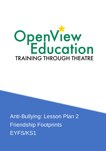 Anti-Bullying: Friendship Footprints - Full Resourced Lesson Plan ...