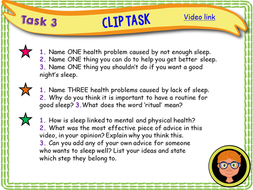 Sleep Hygiene | Teaching Resources