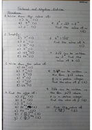 Fractional & Negative Indices 9-1 GCSE Worksheet & Answers | Teaching ...