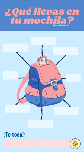 Back to school - Spanish instagram templates - vocabulary practice ...