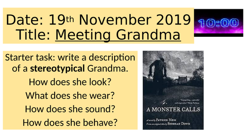 A Monster Calls Lessons | Teaching Resources