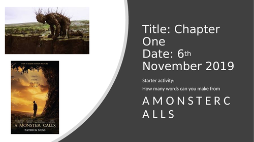 A Monster Calls Lessons | Teaching Resources