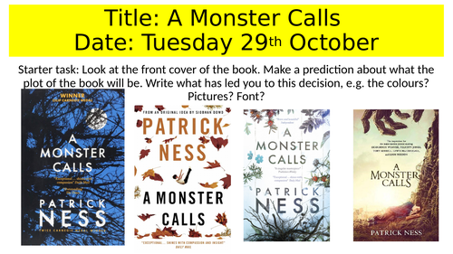 A Monster Calls Lessons | Teaching Resources
