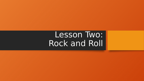 Rock and Roll - History of Pop Music KS3 KS4 Cover Lesson | Teaching ...