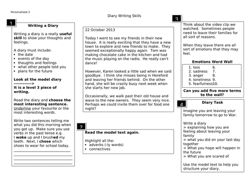 Creative writing support sheets and story prompts (with marking support ...