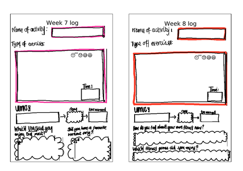 PE fitness journal | Teaching Resources