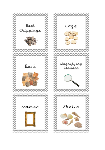 EYFS Science Station Provision Labels | Teaching Resources