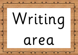 Area Signs | Teaching Resources