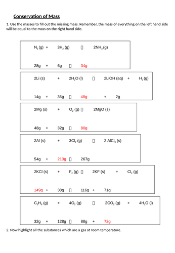 GCSE Chemistry - C3 Combined Science Worksheets | Teaching Resources