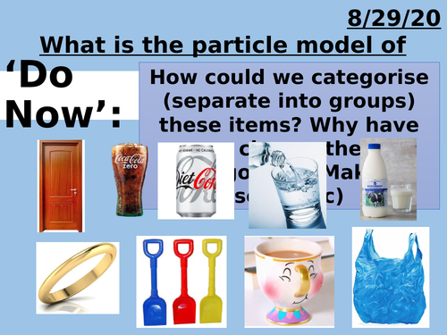 New KS3 Chemistry- what is the particle model of matter | Teaching ...