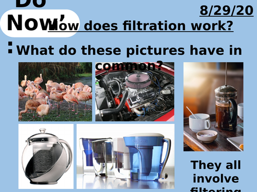 New KS3 Chemistry- filtration | Teaching Resources