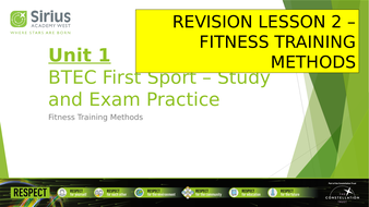 BTEC First Sport x 4 PowerPoint - Fitness for Sport and Exercise ...