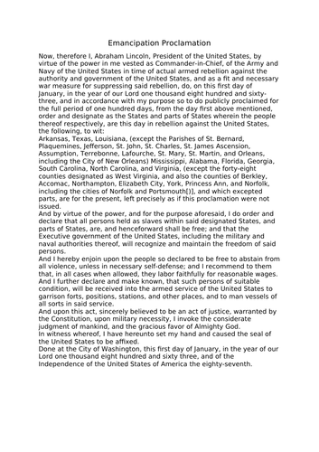 Making of America Chapter 3 - A New Birth of Freedom OCR History ...