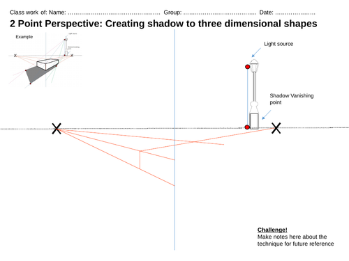 13. Graphic design 2 perspective shadows | Teaching Resources