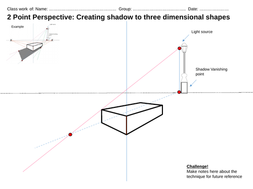 13. Graphic design 2 perspective shadows | Teaching Resources
