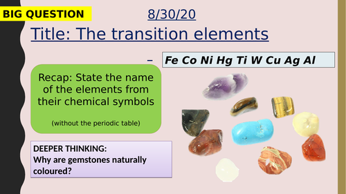 AQA new specification-C2 The Periodic Table-Separate Science-Complete ...