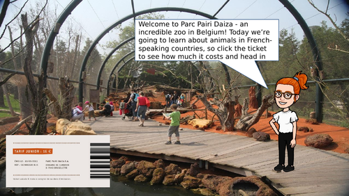 French Virtual Zoo Visit - Animals from Francophone Countries ...
