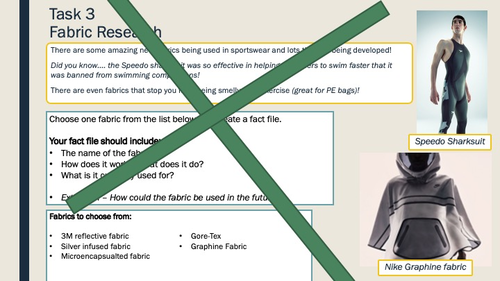 Sportswear Design - Remote Learning Project | Teaching Resources