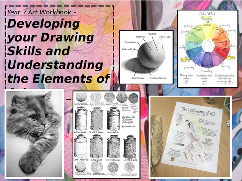 KS3 Art and Design Project (Year 7/8/9) Formal Elements and Drawing Skills Workbook | Teaching ...