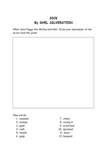 Introduction to Shel Silverstein poetry - for kids! | Teaching Resources