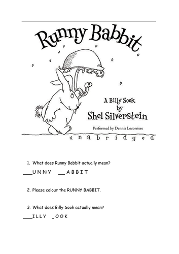 Introduction to Shel Silverstein poetry - for kids! | Teaching Resources