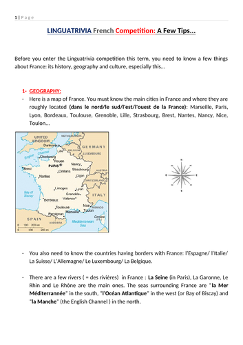 French Culture Crash Course 2020 | Teaching Resources