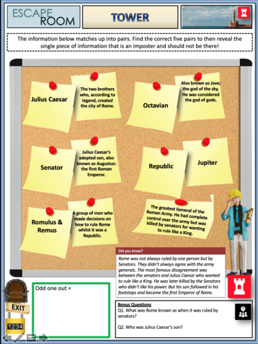 Roman Empire - Escape room | Teaching Resources