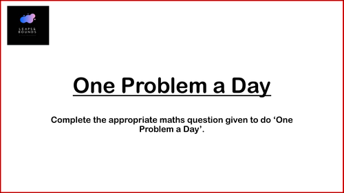 11 Plus Maths - One Problem a Day | Teaching Resources