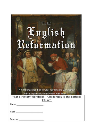 The Reformation workbook | Teaching Resources