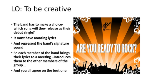 Creative Writing - pop group poetry! | Teaching Resources