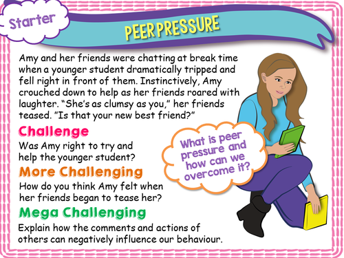 Peer Pressure PSHE | Teaching Resources