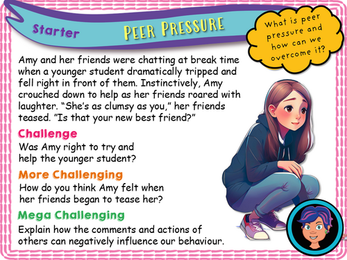 Peer Pressure PSHE | Teaching Resources