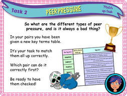 Peer Pressure PSHE | Teaching Resources