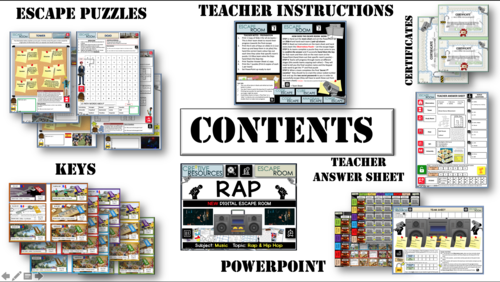 Rap - Music Escape Room | Teaching Resources