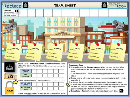 Personal Finance - Escape Room | Teaching Resources