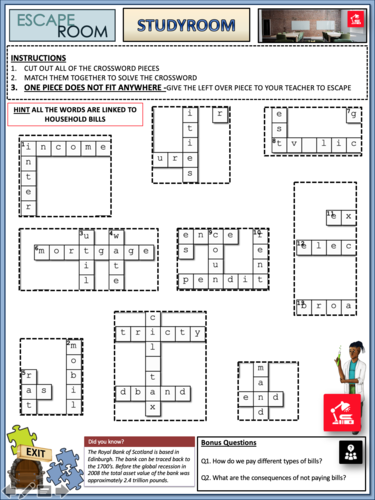 Personal Finance - Escape Room | Teaching Resources