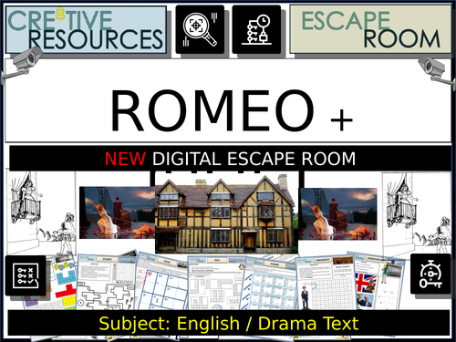 Romeo + Juliet GCSE English Escape Room | Teaching Resources