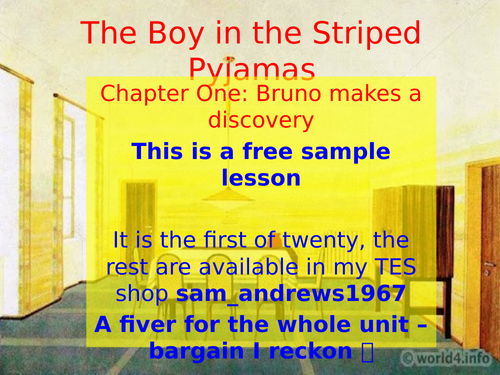 Boy in the Striped Pyjamas Unit Sample | Teaching Resources