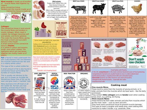 Knowledge Organisers GCSE Food and Nutrition | Teaching Resources