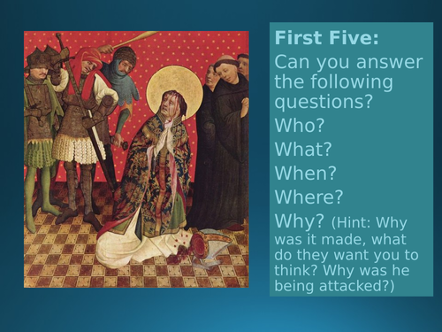 Murder of Thomas Becket | Teaching Resources