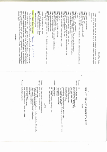 Eduqas GCSE Drama C2 preparation: Intro to script | Teaching Resources